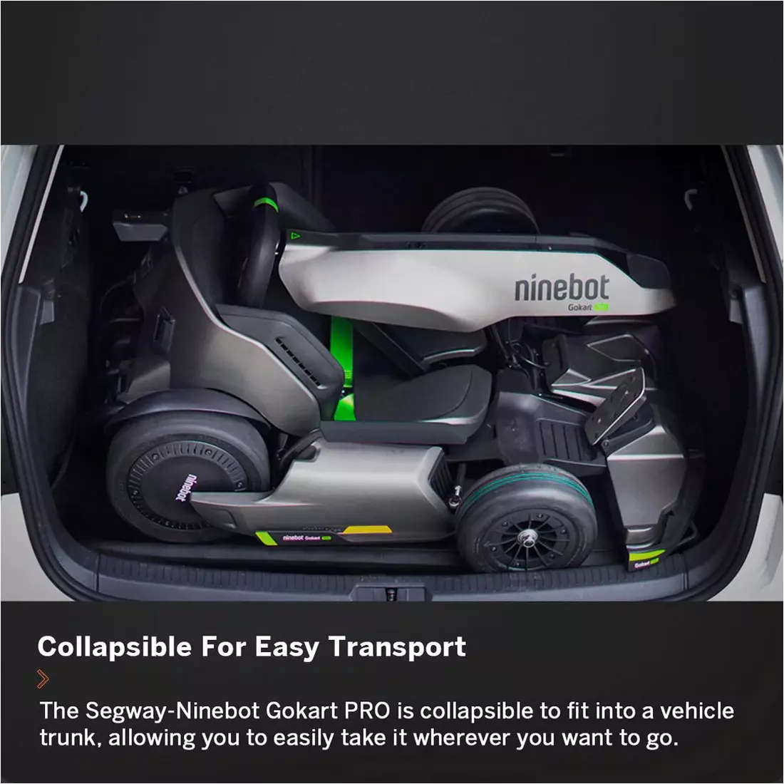 Segway Ninebot Go Kart Pro Electric Scooter - Grey | Allphones